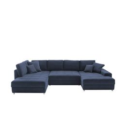 bobb Wohnlandschaft Arissa de Luxe blau Ma&szlig;e (cm): B: 353 H: 84 T: 215.0 &raquo; M&ouml;bel Kraft