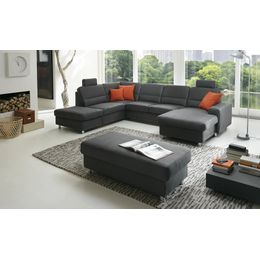 Kollektion Kraft Wohnlandschaft Steel Marc grau Ma&szlig;e (cm): B: 311 H: 85 T: 234.0 &raquo; M&ouml;bel Kraft
