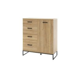M&ouml;bel Kraft Sideboard holzfarben Ma&szlig;e (cm): B: 101 H: 116 T: 44.0 &raquo; M&ouml;bel Kraft