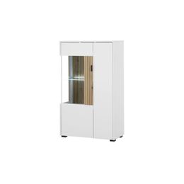 M&ouml;bel Kraft Vitrine wei&szlig; Ma&szlig;e (cm): B: 75 H: 125 T: 38.0 &raquo; M&ouml;bel Kraft