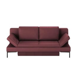 M&ouml;bel Kraft Schlafsofa mit Sitz- und R&uuml;ckenfl&auml;che aus Echtleder Kenny rot Ma&szlig;e (cm): B: 204 H: 88 T: 91.0 &raquo; M&ouml;bel Kraft