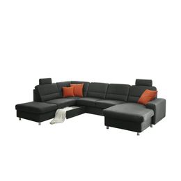 Kollektion Kraft Wohnlandschaft Steel Marc grau Ma&szlig;e (cm): B: 311 H: 85 T: 234.0 &raquo; M&ouml;bel Kraft