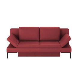 M&ouml;bel Kraft Schlafsofa mit Sitz- und R&uuml;ckenfl&auml;che aus Echtleder Kenny rot Ma&szlig;e (cm): B: 204 H: 88 T: 91.0 &raquo; M&ouml;bel Kraft
