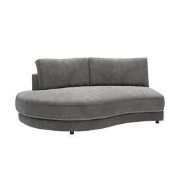 Jette Home Element Abschluss rund links in Cord Modulsofa Sila grau Ma&szlig;e (cm): B: 205 H: 85 T: 166.0 &raquo; M&ouml;bel Kraft