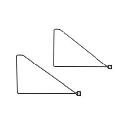 M&ouml;bel Kraft Bodentr&auml;ger 2er-Set schwarz Ma&szlig;e (cm): H: 24 T: 26.5 &raquo; M&ouml;bel Kraft