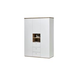 M&ouml;bel Kraft Kleiderschrank 3-t&uuml;rig wei&szlig; Ma&szlig;e (cm): B: 150 H: 210 T: 60.7 &raquo; M&ouml;bel Kraft