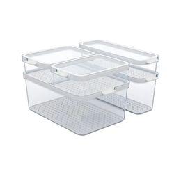Rotho K&uuml;hlschrankorganizer-Set Cauma transparent/klar Kunststoff Ma&szlig;e (cm): B: 29,2 H: 28,4 T: 17.0 &raquo; M&ouml;bel Kraft