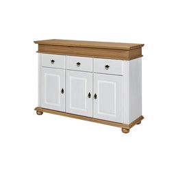M&ouml;bel Kraft Sideboard aus Massivholz Fehmarn wei&szlig; Ma&szlig;e (cm): B: 141,3 H: 100 T: 46.3 &raquo; M&ouml;bel Kraft