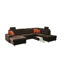 Kollektion Kraft Wohnlandschaft Steel Marc braun Ma&szlig;e (cm): B: 311 H: 85 T: 234.0 &raquo; M&ouml;bel Kraft