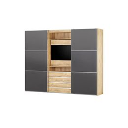 M&ouml;bel Kraft Schwebet&uuml;renschrank 2-t&uuml;rig grau Ma&szlig;e (cm): B: 300 H: 236 T: 65.0 &raquo; M&ouml;bel Kraft