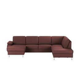 Kollektion Kraft Wohnlandschaft mit Sitz- und R&uuml;ckenbezug aus Leder Kathi rot Ma&szlig;e (cm): B: 309 H: 86 T: 235.0 &raquo; M&ouml;bel Kraft