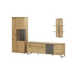 Woodford Wohnkombination Tunis holzfarben Ma&szlig;e (cm): B: 301 H: 209 T: 51.0 &raquo; M&ouml;bel Kraft