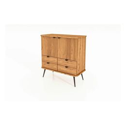 M&ouml;bel Kraft Highboard holzfarben Ma&szlig;e (cm): B: 97 H: 102 &raquo; M&ouml;bel Kraft