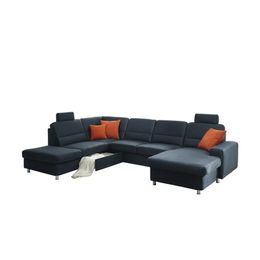 Kollektion Kraft Wohnlandschaft Steel Marc blau Ma&szlig;e (cm): B: 311 H: 85 T: 234.0 &raquo; M&ouml;bel Kraft