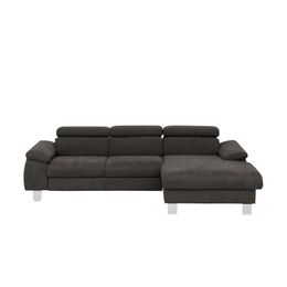 U.N.O uno Ecksofa aus Velours Micky braun Ma&szlig;e (cm): B: 244 H: 72 T: 166.0 &raquo; M&ouml;bel Kraft