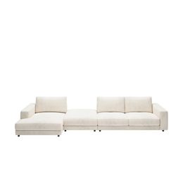 Jette Home Ecksofa in Feincord Sila wei&szlig; Ma&szlig;e (cm): B: 430 H: 85 T: 170.0 &raquo; M&ouml;bel Kraft