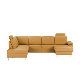 Kollektion Kraft Wohnlandschaft mit Sitz- und R&uuml;ckenbezug aus Leder Kathi orange Ma&szlig;e (cm): B: 314 H: 86 T: 235.0 &raquo; M&ouml;bel Kraft