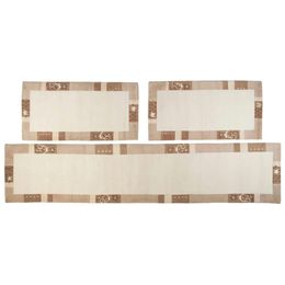 Theko Wollteppich beige Viskose Ma&szlig;e (cm): B: 70 H: 1,3 &raquo; M&ouml;bel Kraft