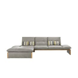 Koinor Leder-Ecksofa mit Massivholzrahmen aus Wildeiche Humfrey grau Ma&szlig;e (cm): B: 314 H: 93 T: 159.0 &raquo; M&ouml;bel Kraft