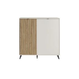 M&ouml;bel Kraft Highboard creme Ma&szlig;e (cm): B: 123,2 H: 125,6 T: 40.7 &raquo; M&ouml;bel Kraft