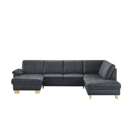 Kollektion Kraft Wohnlandschaft Kunstleder Samu blau Ma&szlig;e (cm): B: 316 H: 90 T: 235.0 &raquo; M&ouml;bel Kraft