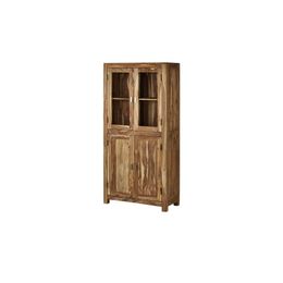 Woodford Vitrine Palu holzfarben Ma&szlig;e (cm): B: 90 H: 180 T: 41.0 &raquo; M&ouml;bel Kraft