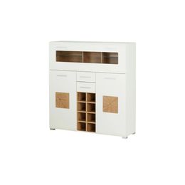 M&ouml;bel Kraft Barschrank wei&szlig; Ma&szlig;e (cm): B: 120 H: 129 T: 37.0 &raquo; M&ouml;bel Kraft