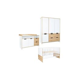 M&ouml;bel Kraft Babyzimmer 3er-Set Maxim mehrfarbig Ma&szlig;e (cm): B: 443 H: 374 &raquo; M&ouml;bel Kraft