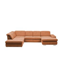 Kollektion Kraft Wohnlandschaft Flachgewebe Affair orange Ma&szlig;e (cm): B: 371 H: 100 T: 260.0 &raquo; M&ouml;bel Kraft