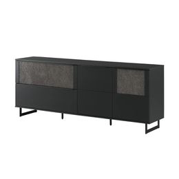 Jette Home Sideboard Stone grau Ma&szlig;e (cm): B: 221 H: 86 T: 46.0 &raquo; M&ouml;bel Kraft