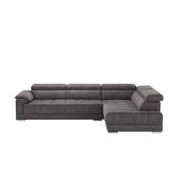 Primo Ecksofa Mikrofaser grau Ma&szlig;e (cm): B: 299 H: 72 T: 211.0 &raquo; M&ouml;bel Kraft