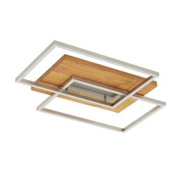 M&ouml;bel Kraft LED-Deckenleuchte 2-flammig Eiche natur holzfarben Ma&szlig;e (cm): B: 50 H: 7 T: 42.0 &raquo; M&ouml;bel Kraft