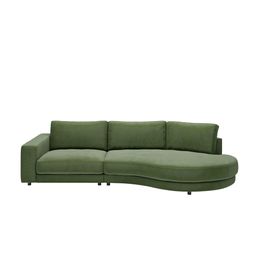 Jette Home Organisches Einzelsofa in Feincord Sila gr&uuml;n Ma&szlig;e (cm): B: 330 H: 85 T: 166.0 &raquo; M&ouml;bel Kraft