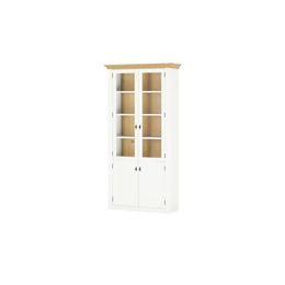 maison bleue Vitrine Petit Chalet holzfarben Ma&szlig;e (cm): B: 113 H: 226 T: 44.0 &raquo; M&ouml;bel Kraft
