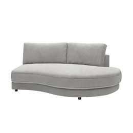 Jette Home Element Abschluss rund rechts in Cord Modulsofa Sila grau Ma&szlig;e (cm): B: 205 H: 85 T: 166.0 &raquo; M&ouml;bel Kraft