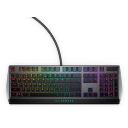 Dell Alienware flache mechanische RGB-Gaming-Tastatur AW510K - US Int (QWERTY), Dark Side of the Moon