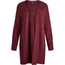 ZIZZI Strickjacke 'Fjul' Damen Gr&ouml;&szlig;e 11XL/12XL weinrot