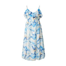 V&eacute;ro Moda Vero Moda Kleid 'Osana Oysa' Damen Gr&ouml;&szlig;e 40 beige / blau / hellblau / wei&szlig; Winterkleid