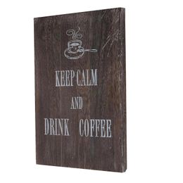 MCW Wandschild Keep Calm, Dekoschild Holzschild, Shabby-Look Vintage 40x30cm