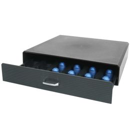 Schubladenbox f&uuml;r Kaffeekapseln MCW-L98, Aufbewahrungsbox mit Schublade Kiste, 7x34x31cm