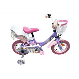 VOLARE Kinderfahrrad Unicorn 12 Zoll, lila