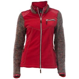 Heine Fleecejacke Damen Gr&ouml;&szlig;e M graphit / rot