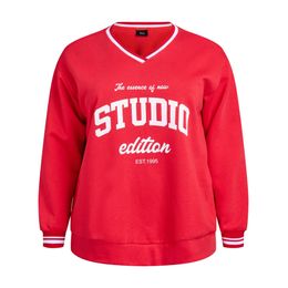 ZIZZI Sweatshirts Damen Gr&ouml;&szlig;e XS rot / wei&szlig;