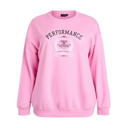 Active By Zizzi Sweatshirts Damen Gr&ouml;&szlig;e XL pink / wei&szlig;