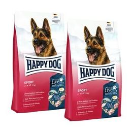 Happy Dog fit & vital Trockenfutter Hund Adult, Sport 2x14 kg