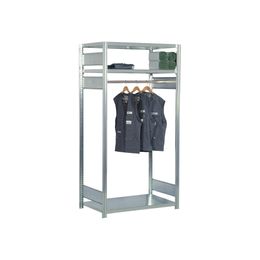 Regalwerk BERT-Garderobenregal Anbaufeld erweiterbar HxBxT 2000x1005x600 mm verzinkt (B3-80032-K)