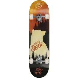 Skateboard Playlife "Mighty Bear", bunt (mehrfarbig), Skateboards, Kinder