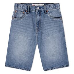 Jeansshorts LEVI'S KIDS, Jungen, Gr. 8 (128), N-Gr, indigo champion, Denim/Jeans, Obermaterial: 100% Baumwolle, kurz, Jeans Jeansshorts, aus robustem Baumwolldenim