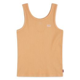 Ripptanktop LEVI'S KIDS "LVG MEET AND GREET RIBBED TANK", M&auml;dchen, Gr. 16 (164), peach cobbler, Obermaterial: 95% Baumwolle, 5% Elasthan, Rundhals, Tops, for GIRLS