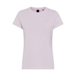 BOSS Orange Damen T-Shirt "Esogo Premium Damenmode"light, pastel lila 533, Gr. S, unifarben, Single Jersey, Obermaterial: 100% Baumwolle, Shirts, mit